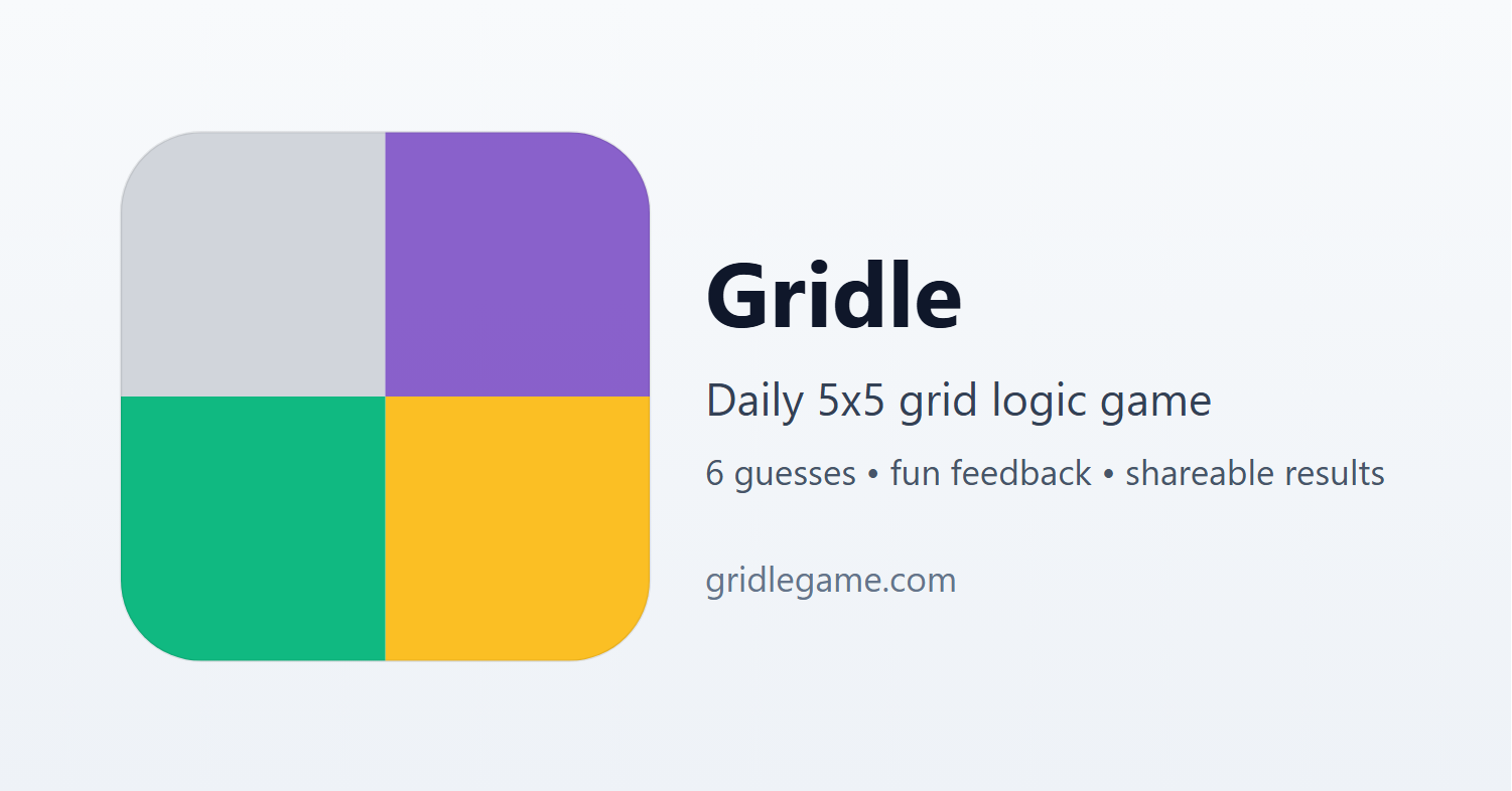 Gridle — Daily grid logic game